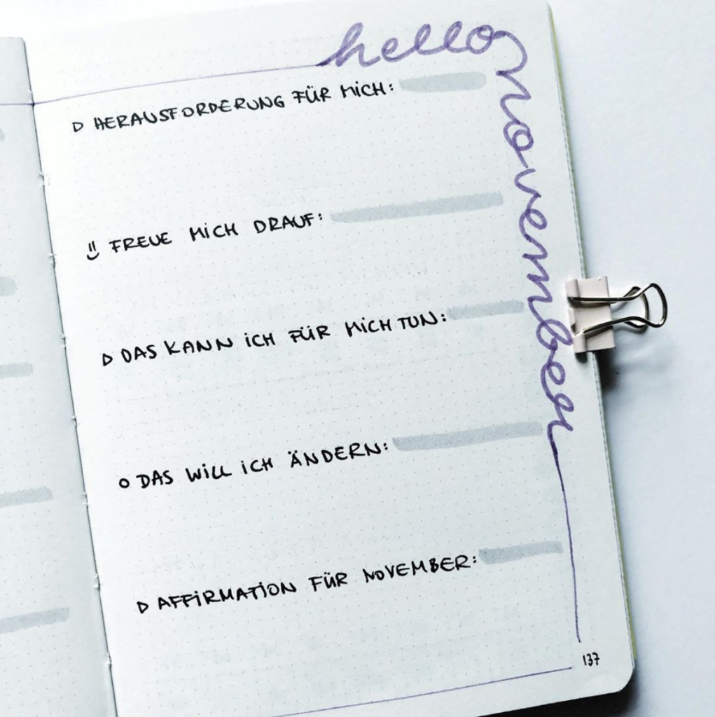Wie ich mein Bullet Journal nutze für mehr bewusstes Innehalten ...