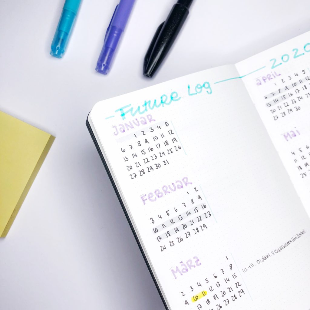 Bujo_2020_Januar_future log * Katharina Bluhm